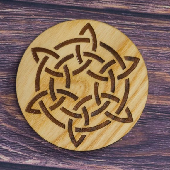 Hand Crafted | Accents | Handmade Drink Coasters Celtic White Oak With ...